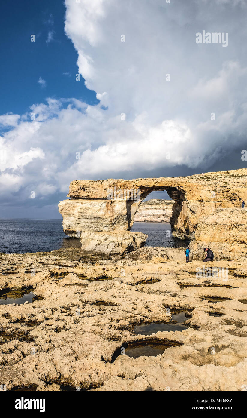 Azure window Malta on the island of Gozo Stock Photo - Alamy