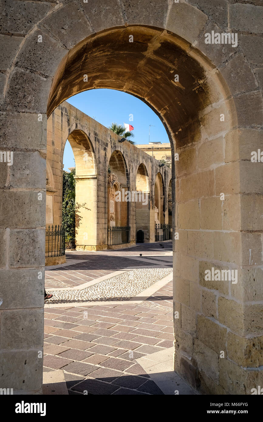 Vallera old fortress Malta Stock Photo - Alamy