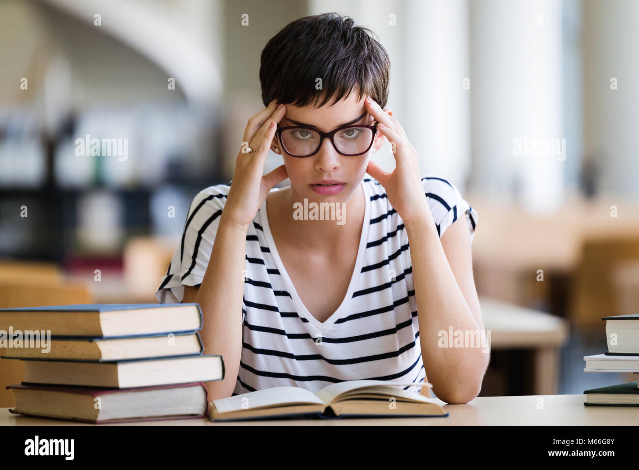 Sitting an exam stressed hi-res stock photography and images - Alamy