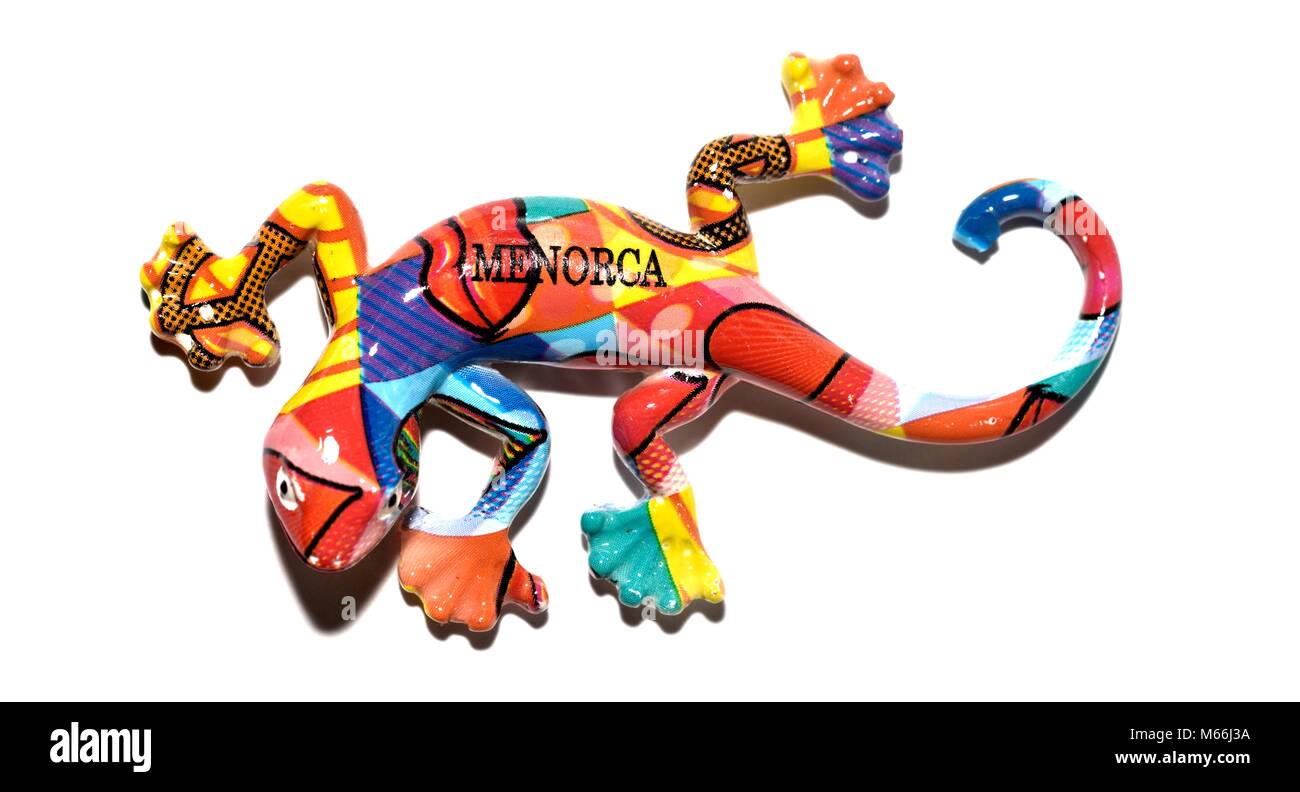 Menorca holiday souvenir Gecko Stock Photo - Alamy