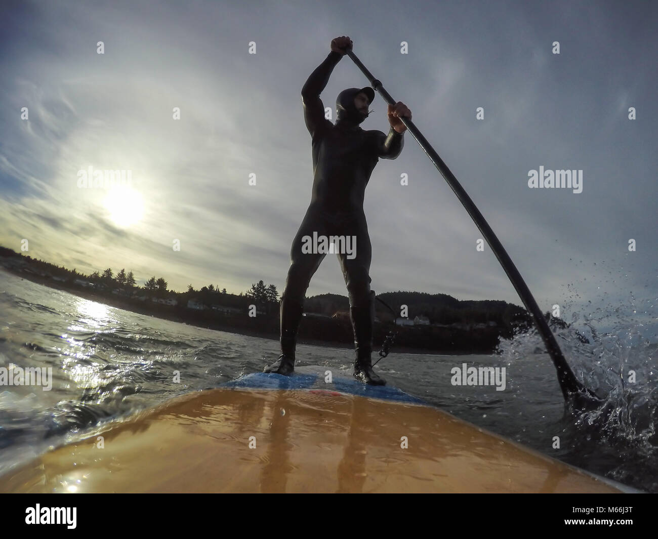 Paddle boarding sea america hi-res stock photography and images - Alamy