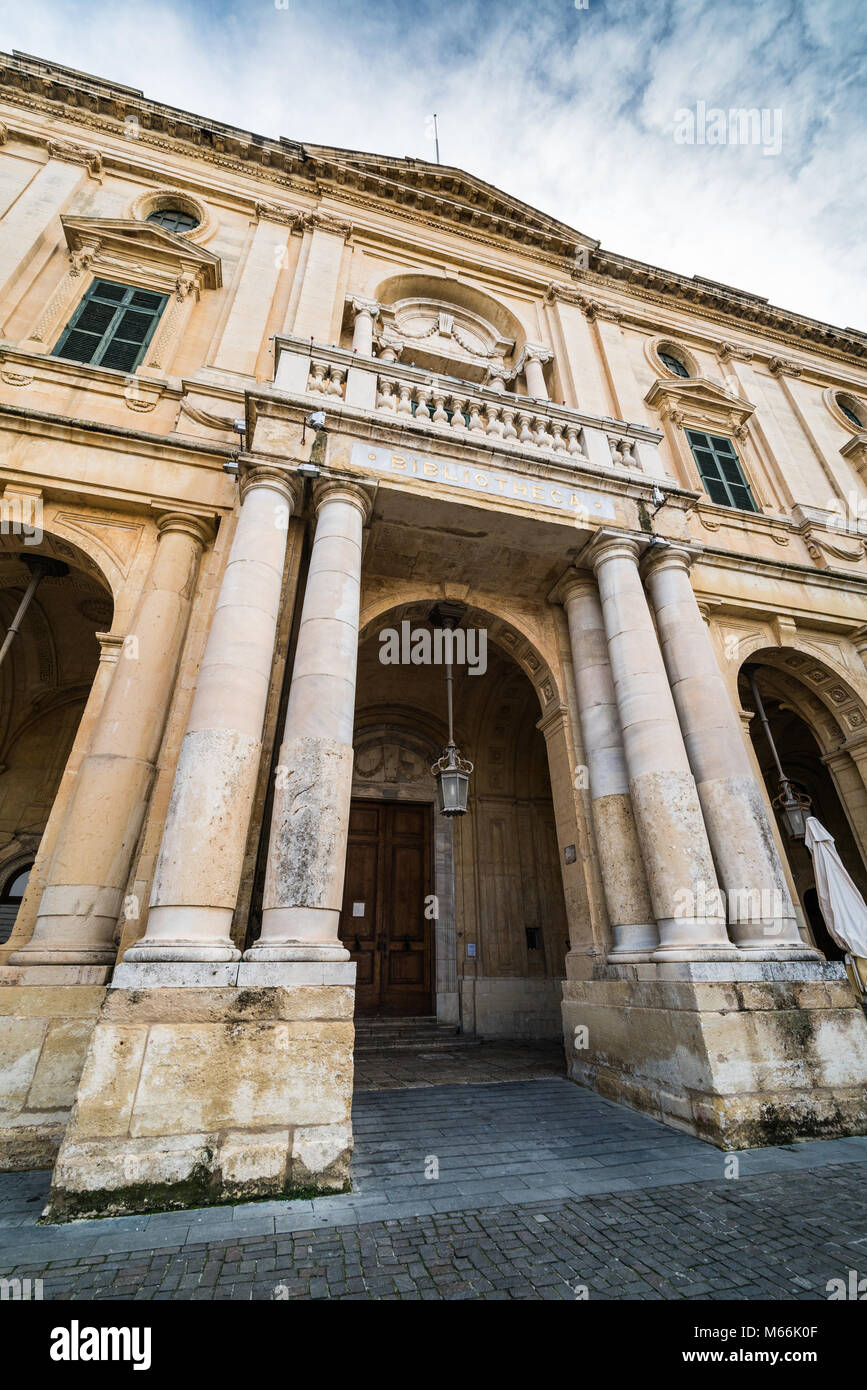 National library of Malta, Valletta, Malta, Europe Stock Photo - Alamy