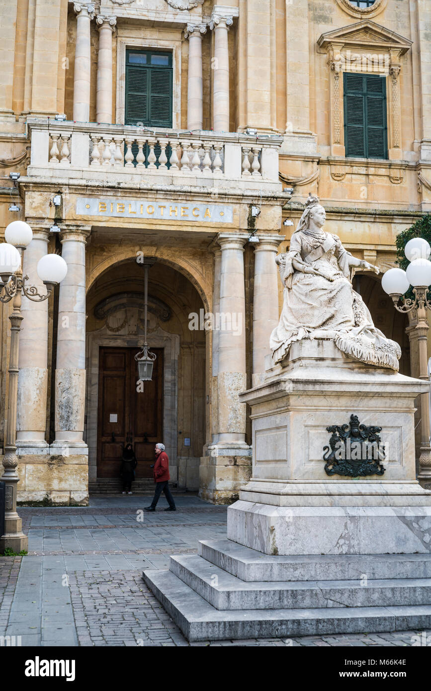 National library of Malta, Valletta, Malta, Europe Stock Photo - Alamy