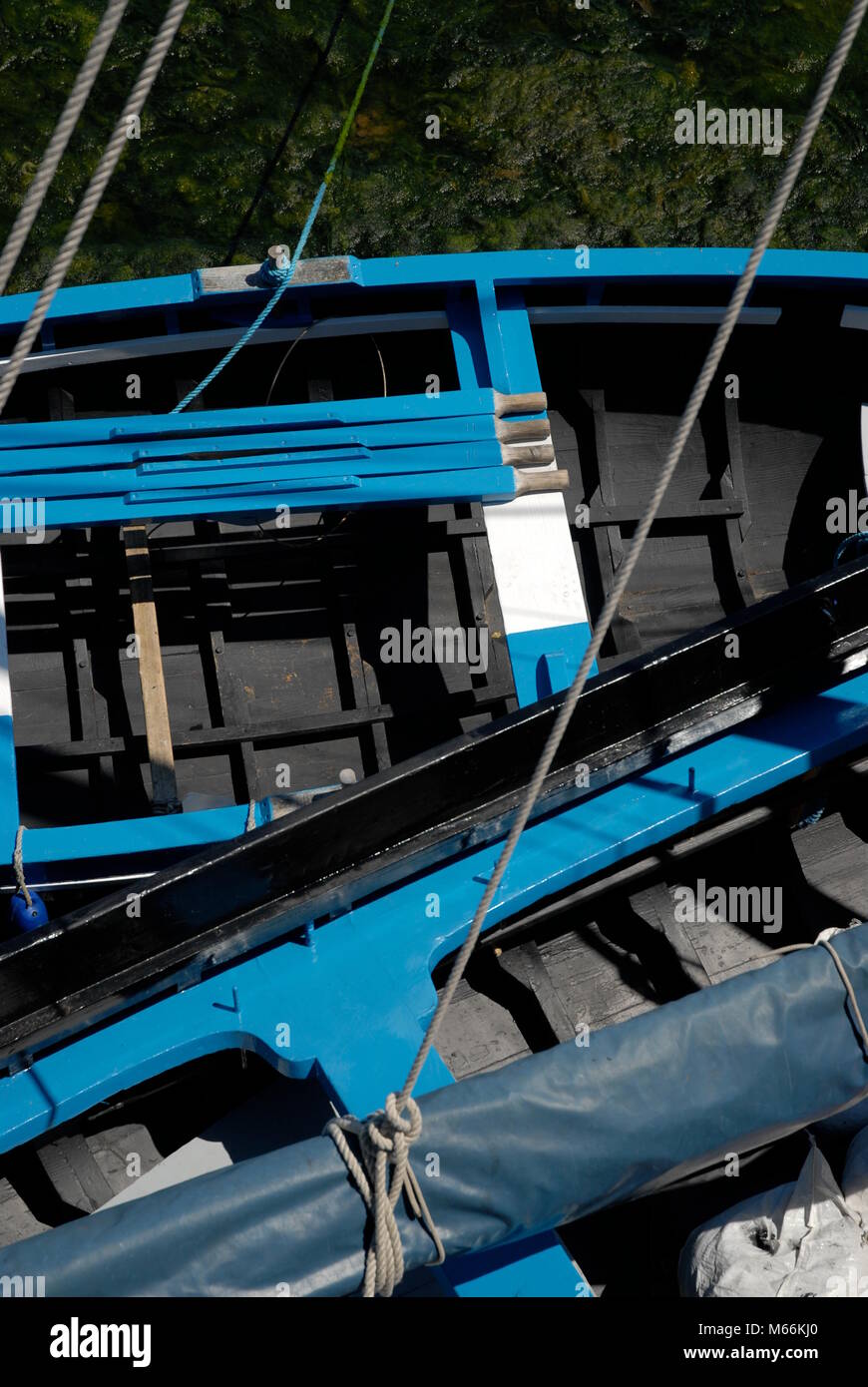 Two boats moored alongside in Galway harbour Stock Photo - Alamy
