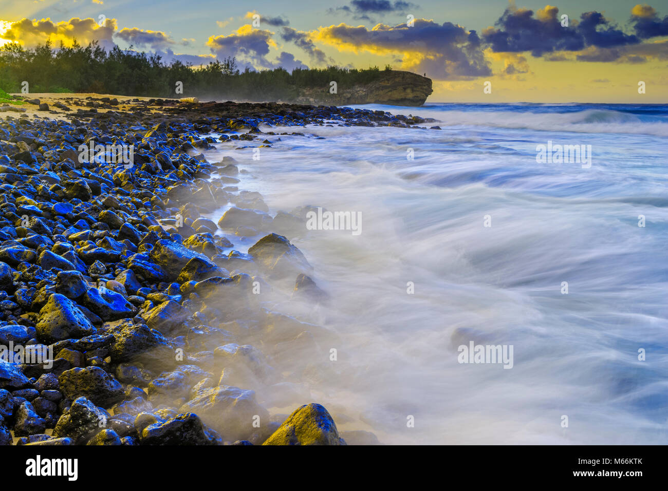 Makawehi Point on Kauai, Hawaii Stock Photo - Alamy