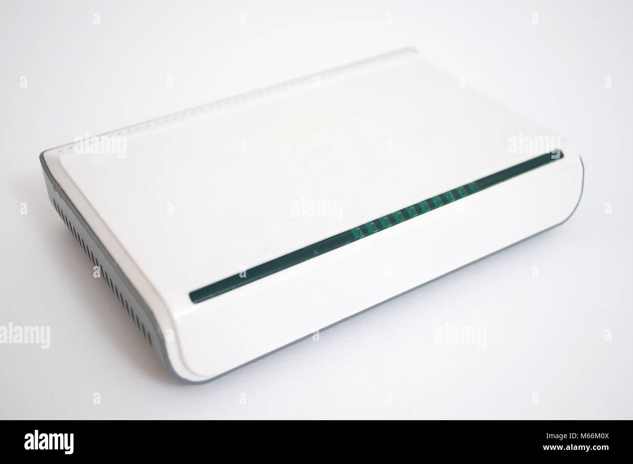 Gray modem on a white background Stock Photo - Alamy