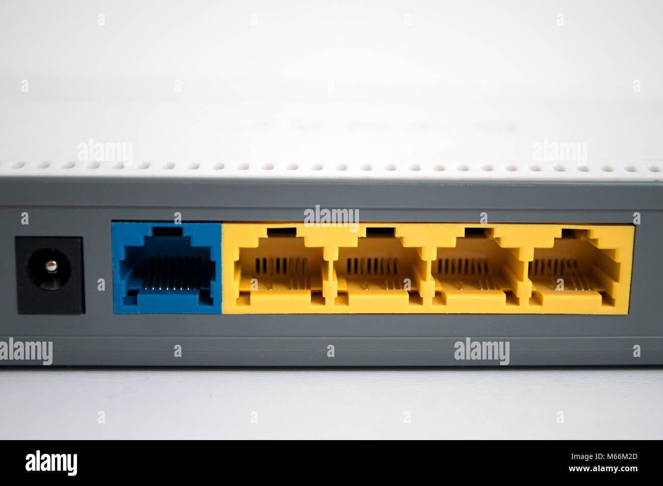 Gray modem on a white background Stock Photo - Alamy