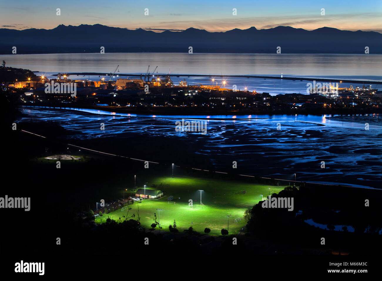 Port Nelson at sunset Stock Photo - Alamy