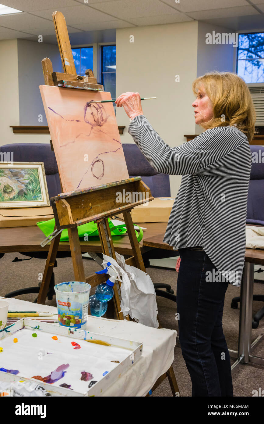 Deborah Leonard Demo Avon Arts Association Avon, Connecticut, USA Stock ...