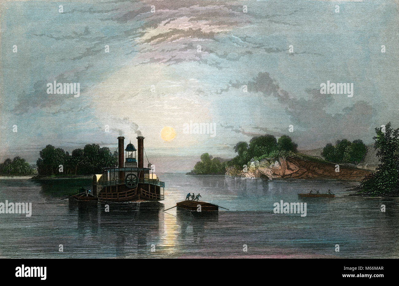 Steamboat 1800s hi-res stock photography and images - Alamy
