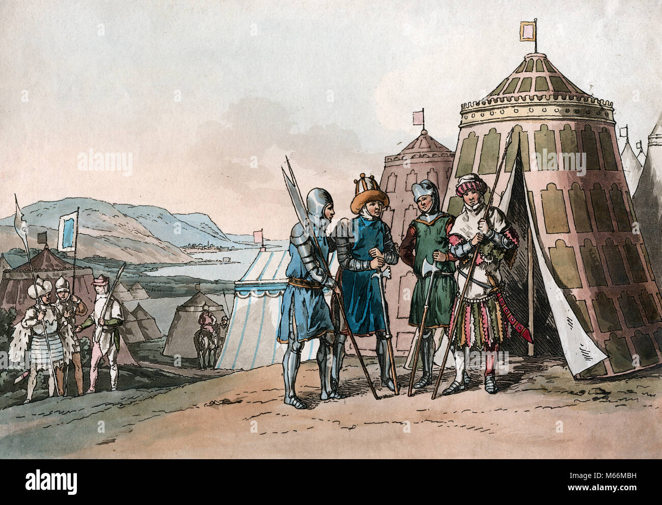 Medieval camp illustration High Resolution Stock Photography and Images ...
