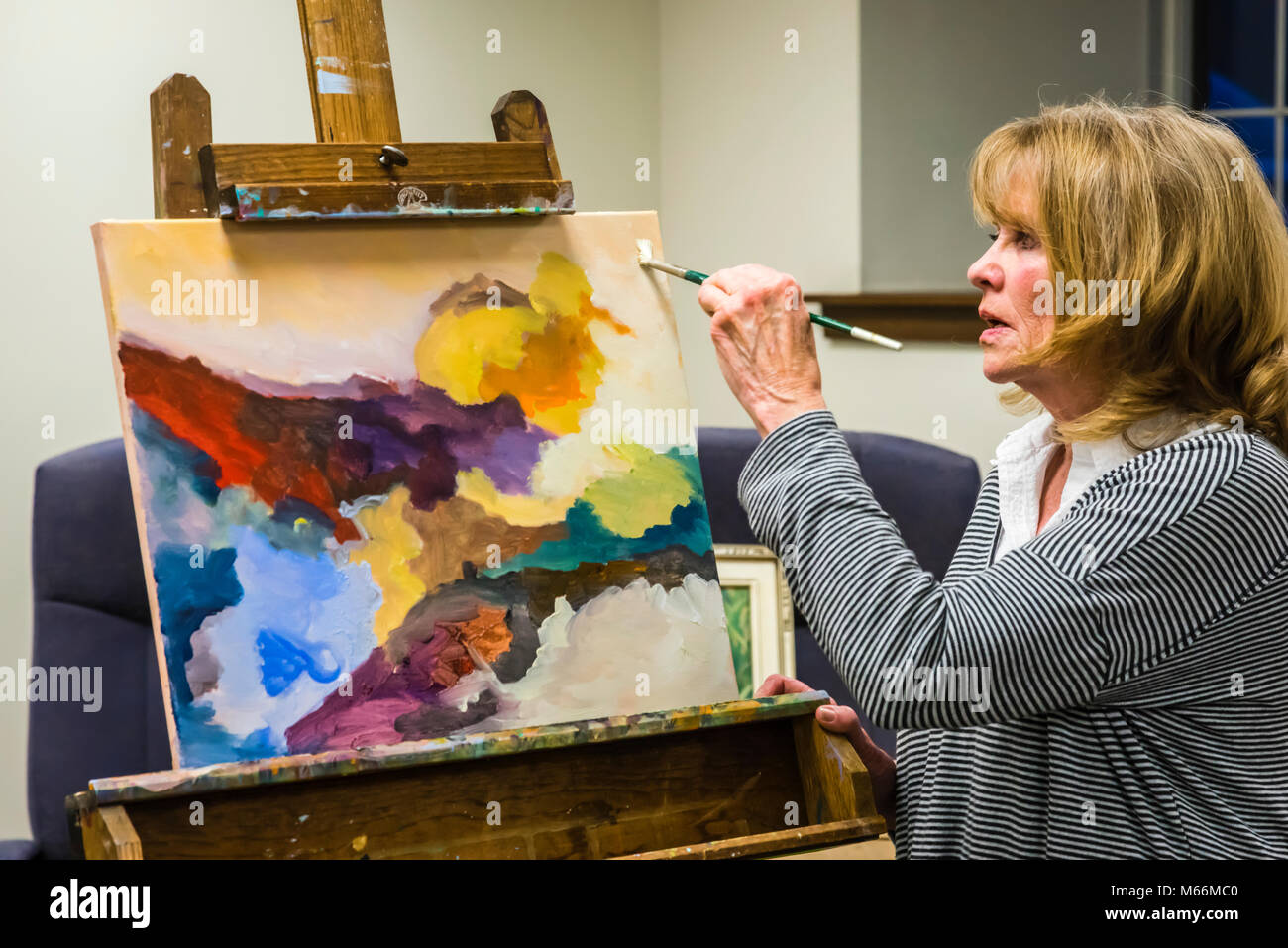 Deborah Leonard Demo Avon Arts Association Avon, Connecticut, USA Stock ...