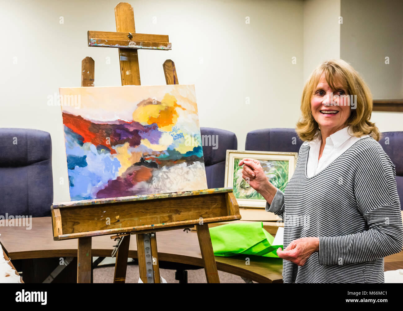 Deborah Leonard Demo Avon Arts Association Avon, Connecticut, USA Stock ...