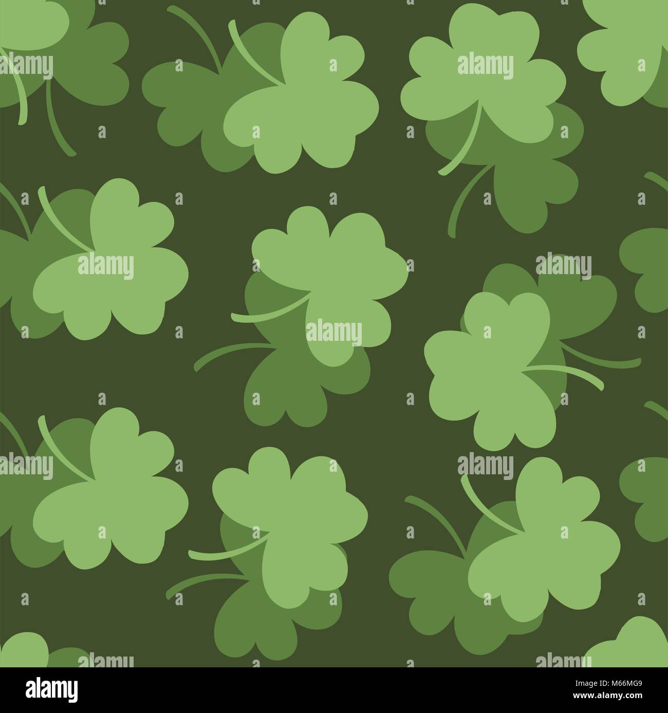 Vector illustration of a shamrock pattern for the national holid Stock ...