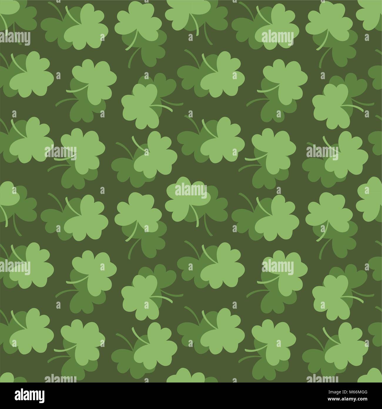 Vector illustration of a shamrock pattern for the national holid Stock ...