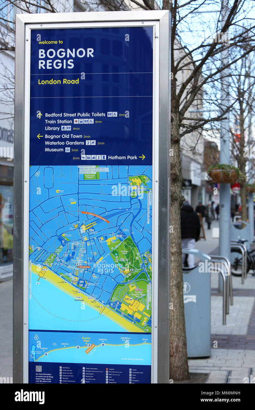 Bognor map hi-res stock photography and images - Alamy