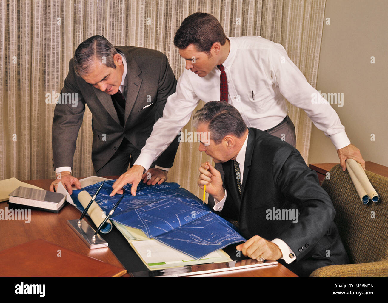 1960's small office interior hi-res stock photography and images - Alamy