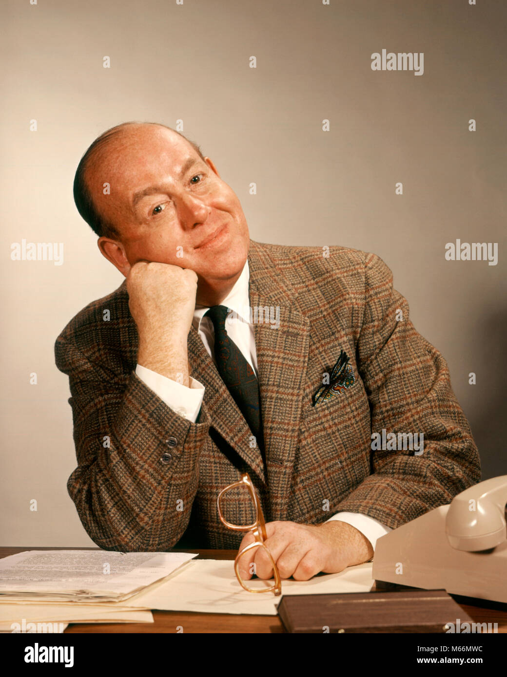 1960s balding man looking at camera hi-res stock photography and images ...