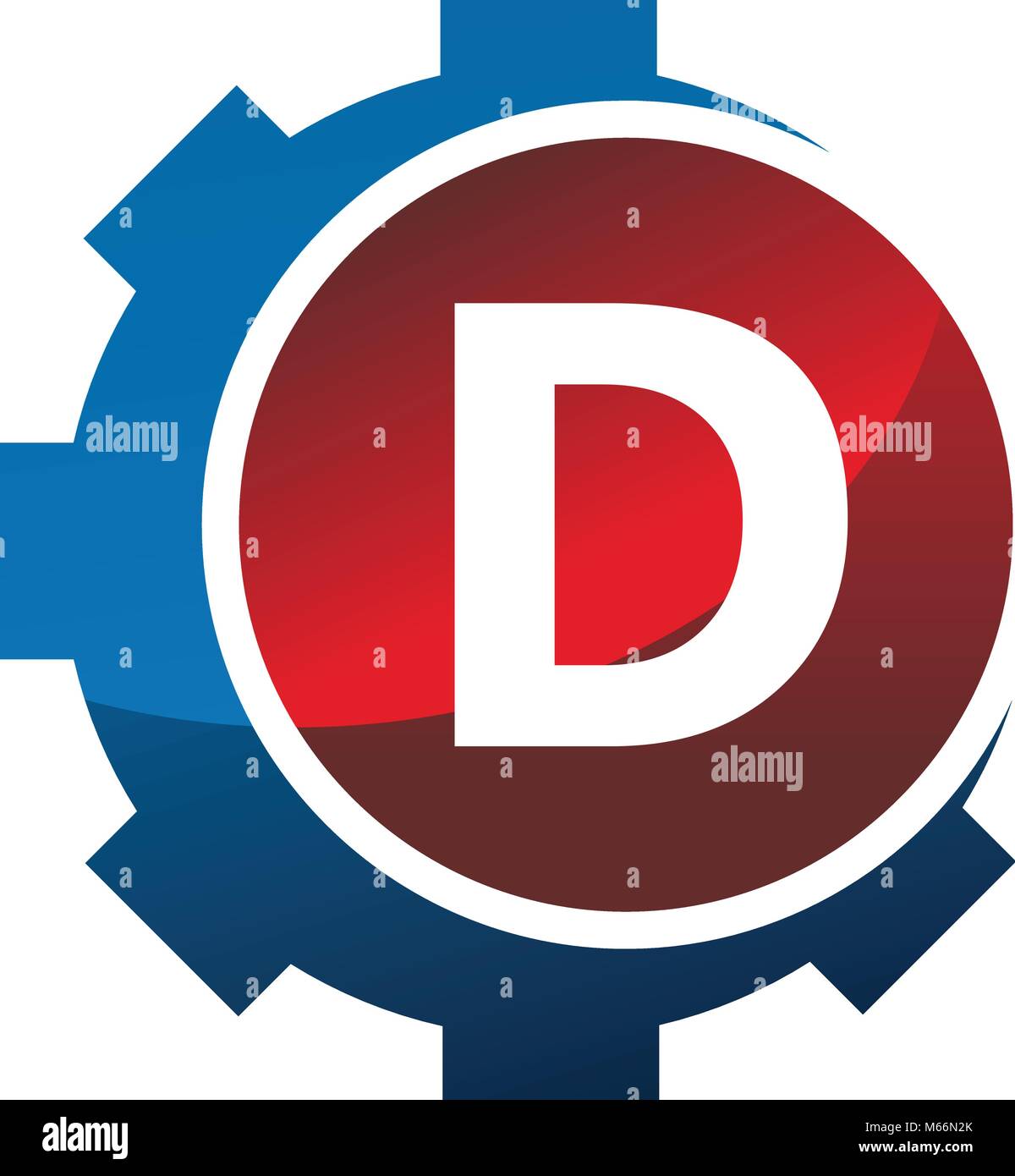 Gear icon Letter D Stock Vector Image & Art - Alamy
