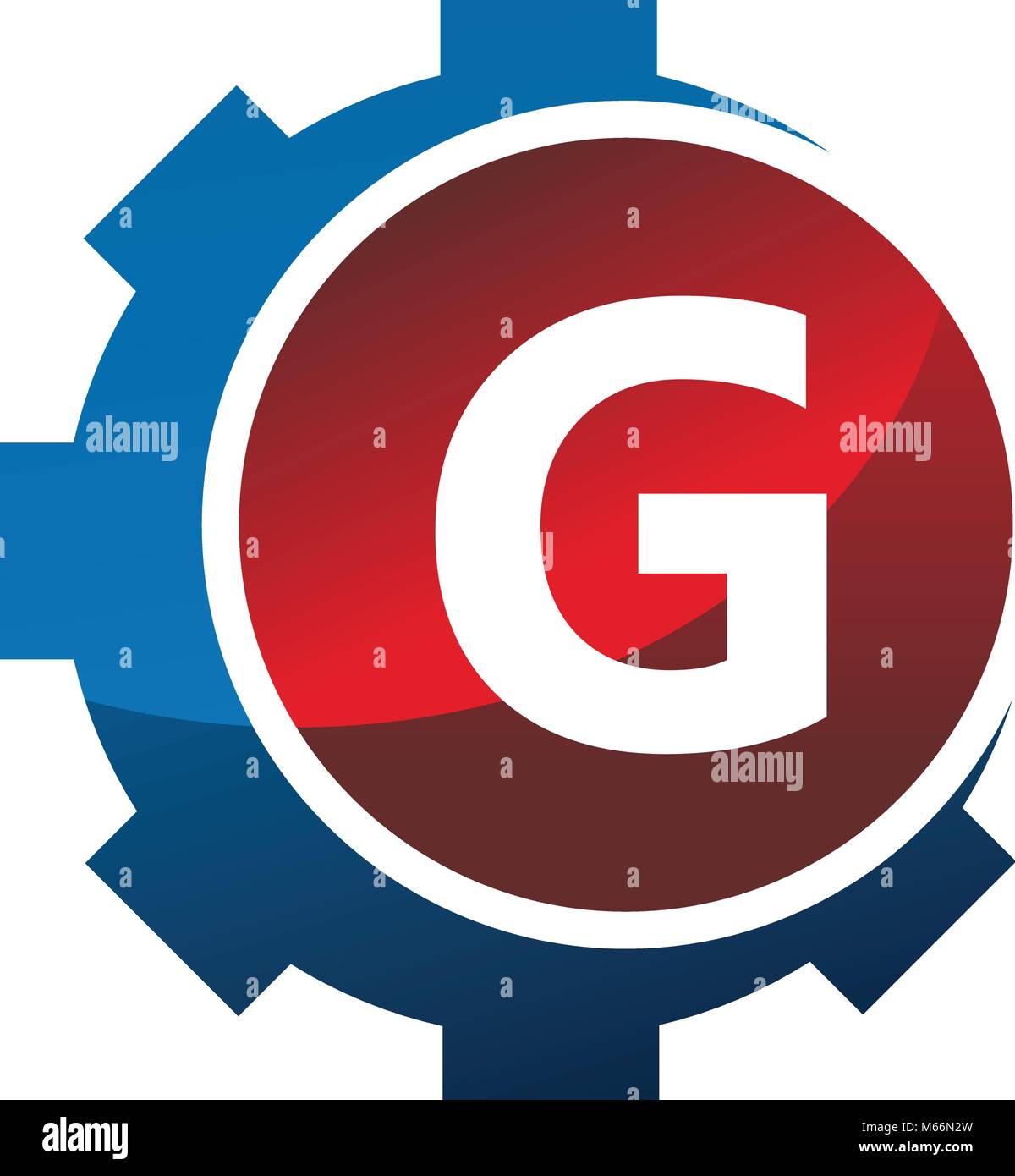 G gear logo Stock Vector Images - Alamy