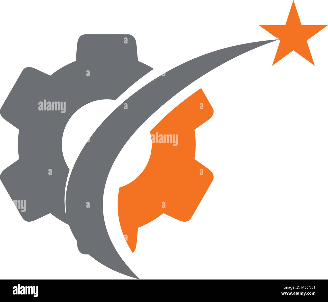 Star Gear Solution Stock Vector Image & Art - Alamy
