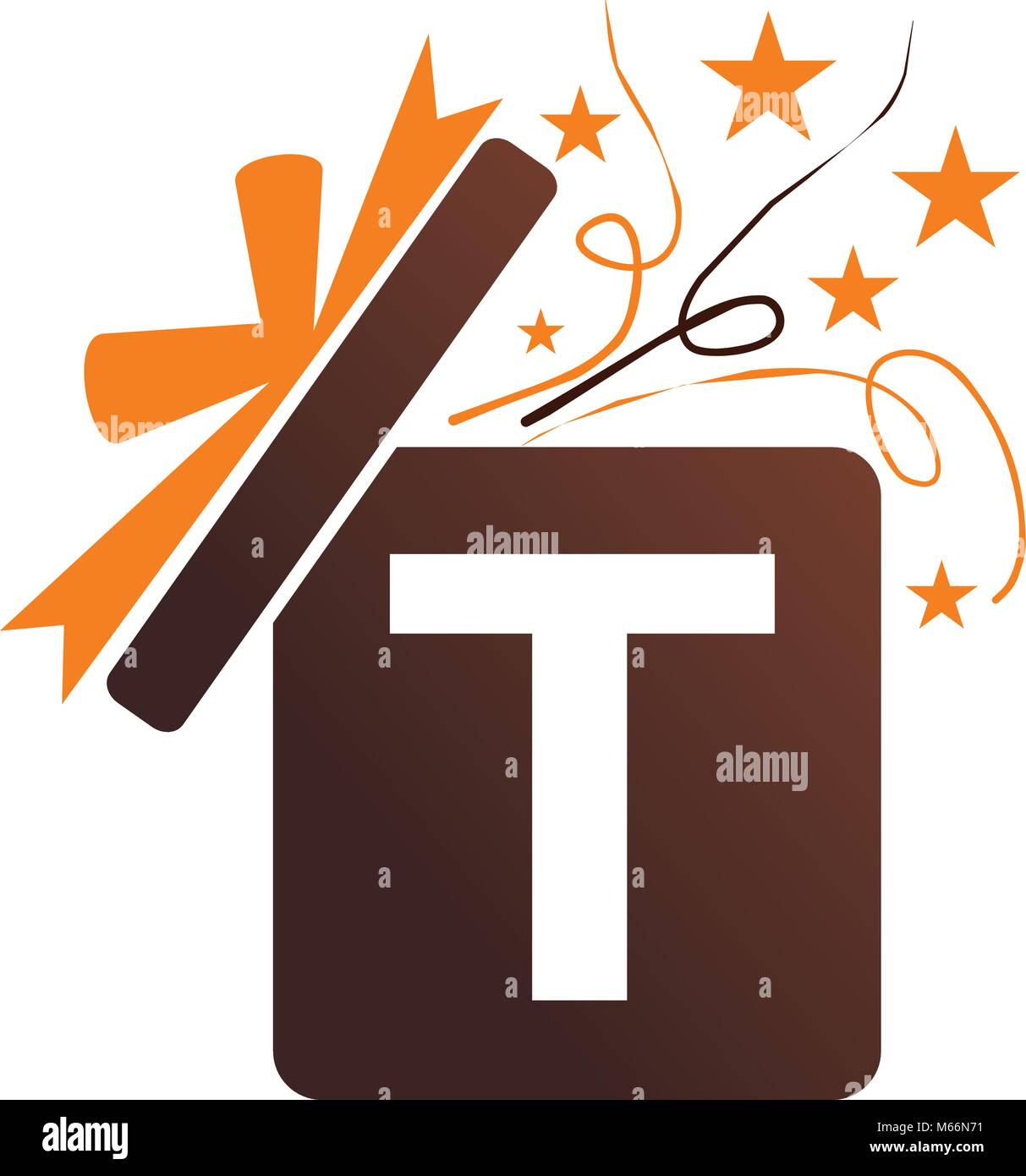 Gift Box Ribbon Letter T Stock Vector Image & Art - Alamy