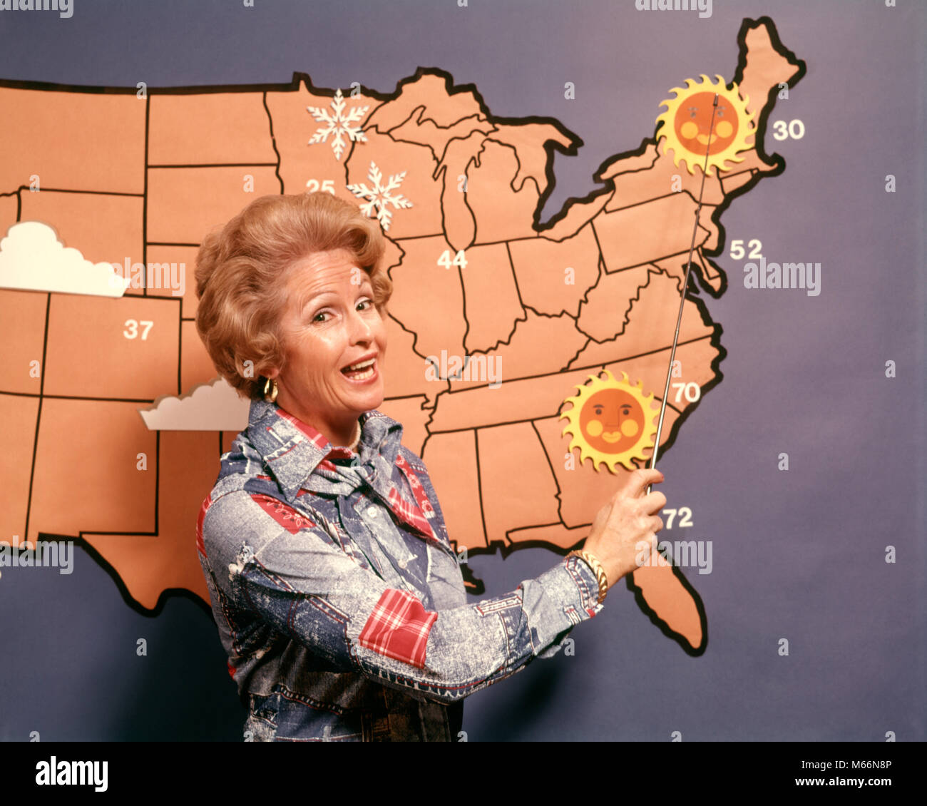 Meteorologist tv weather report america hi-res stock photography and ...