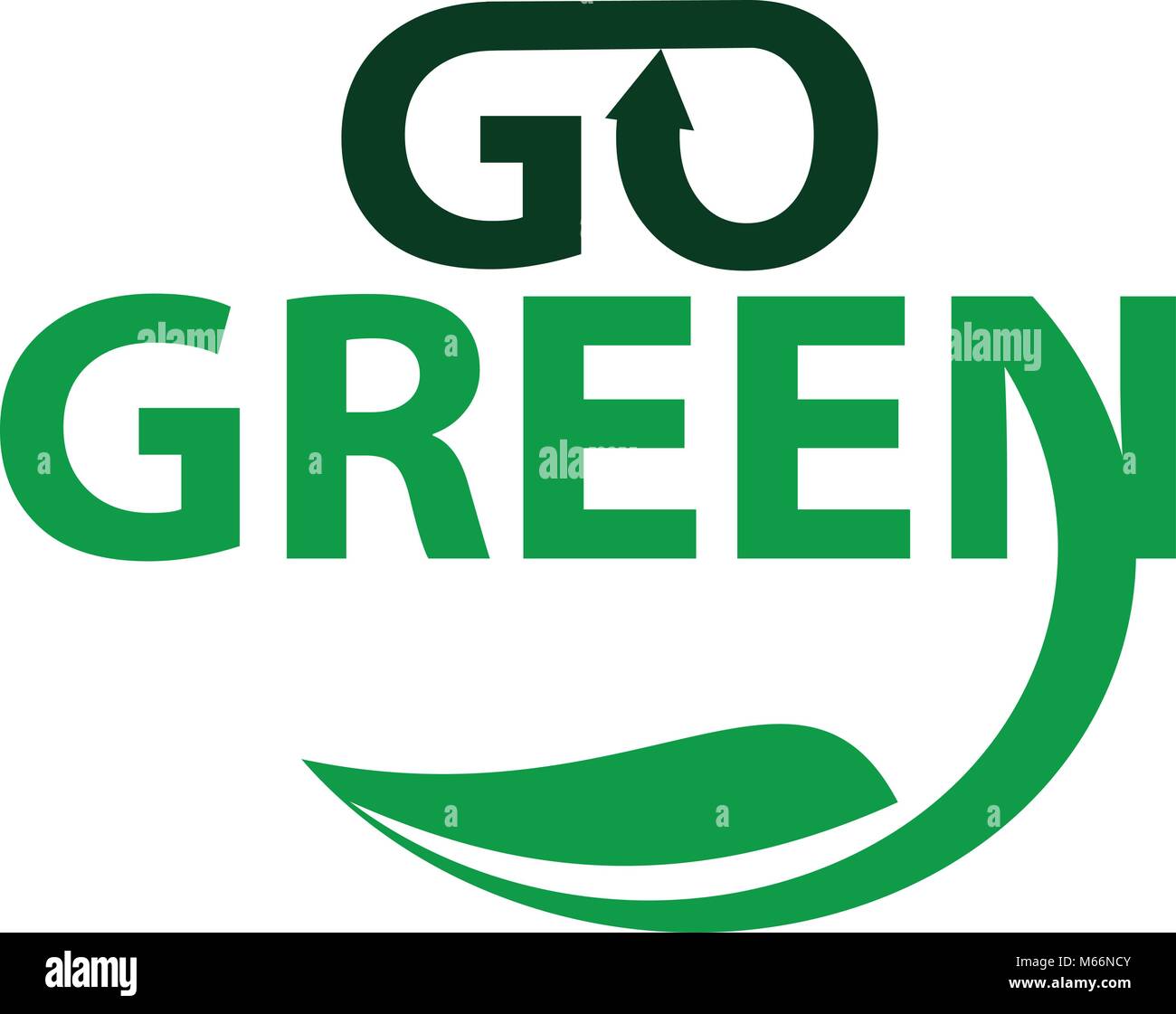 Go Green Logo Design Template Vector Stock Vector Image & Art - Alamy