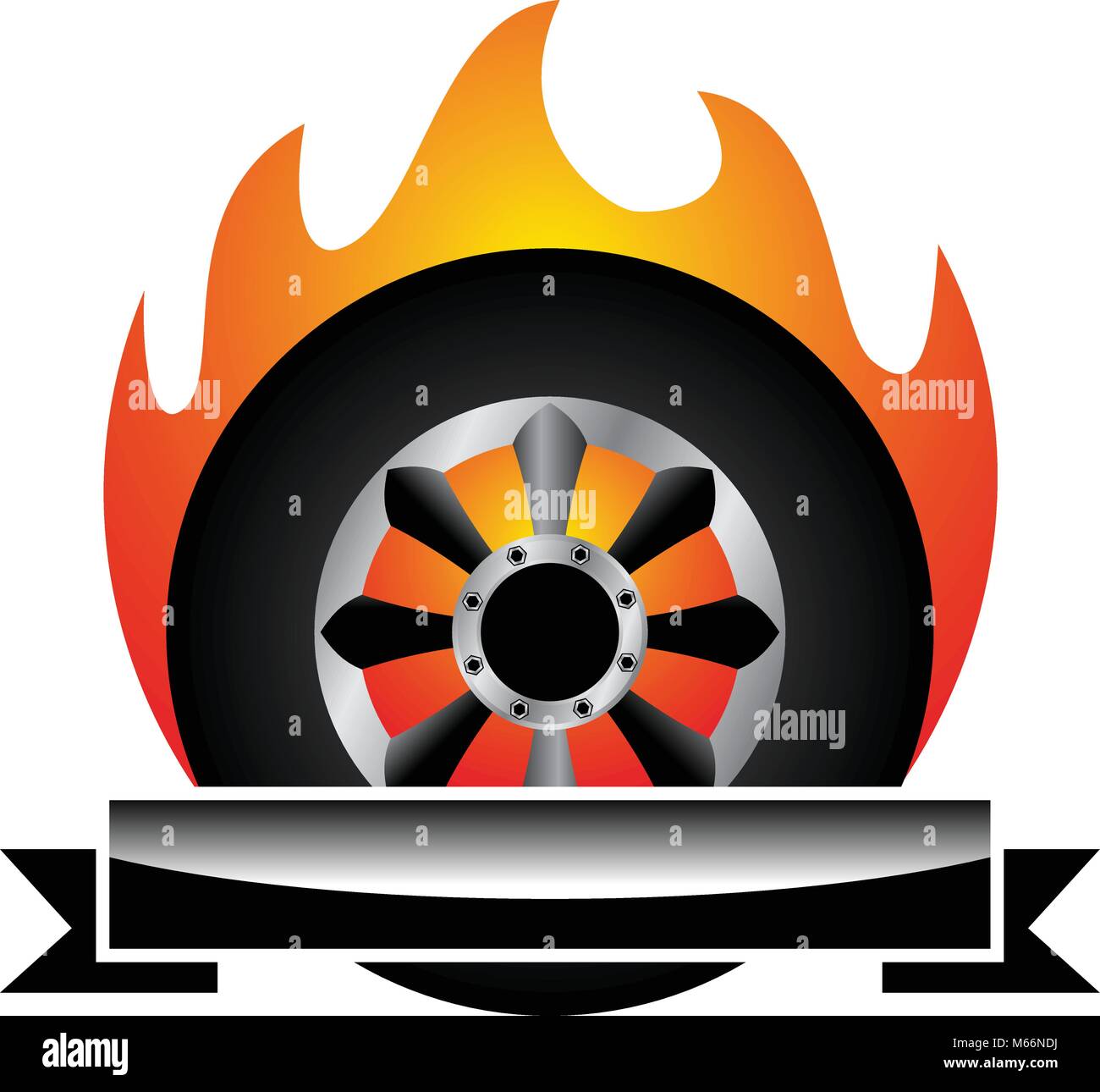 Fire Tire Emblem Template Stock Vector Image & Art - Alamy