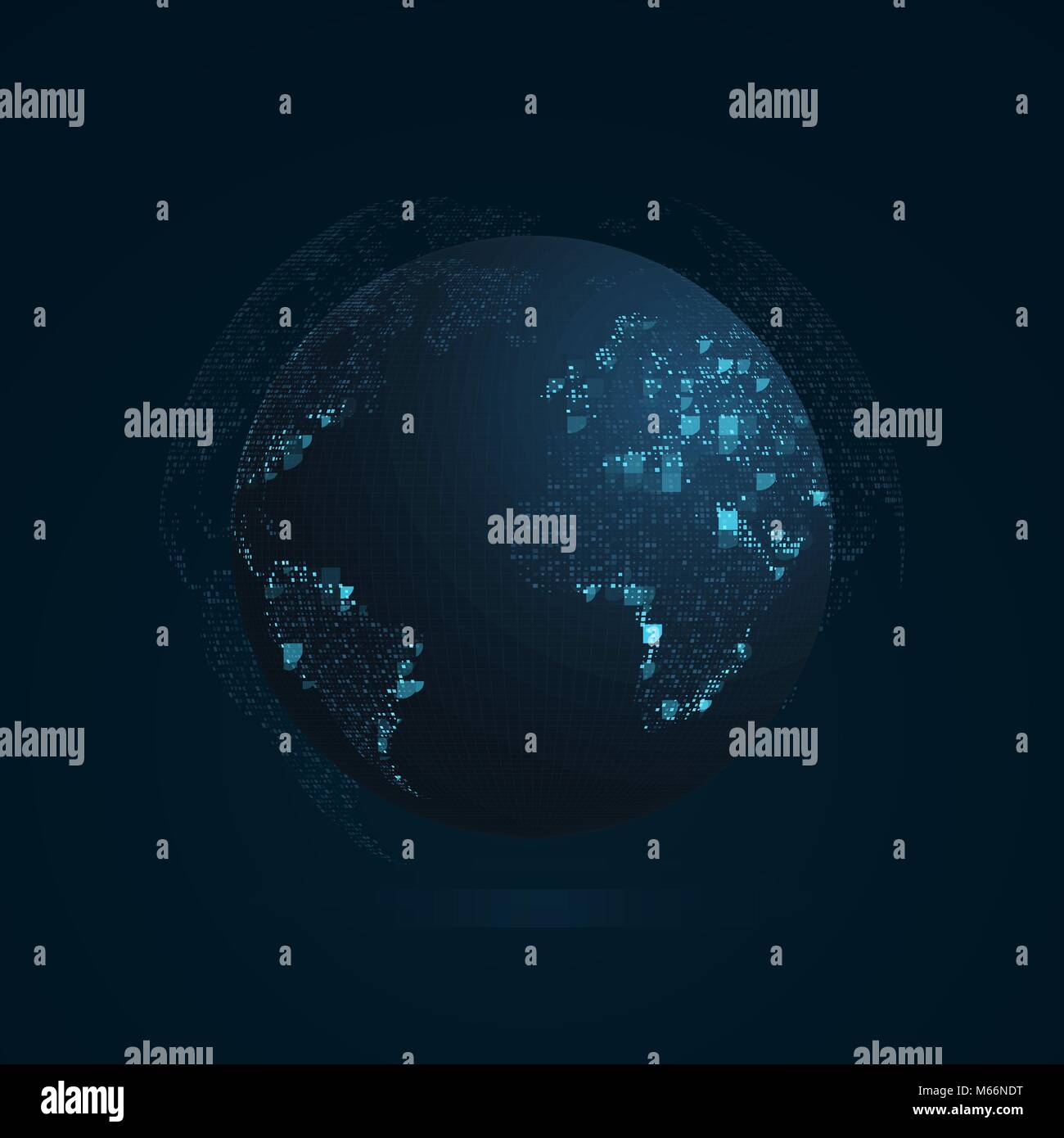 World Population Map Lights