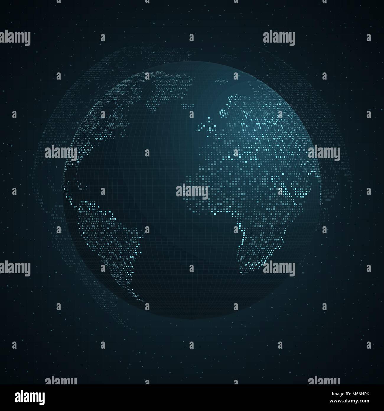 Europe night in earth Stock Vector Images - Alamy