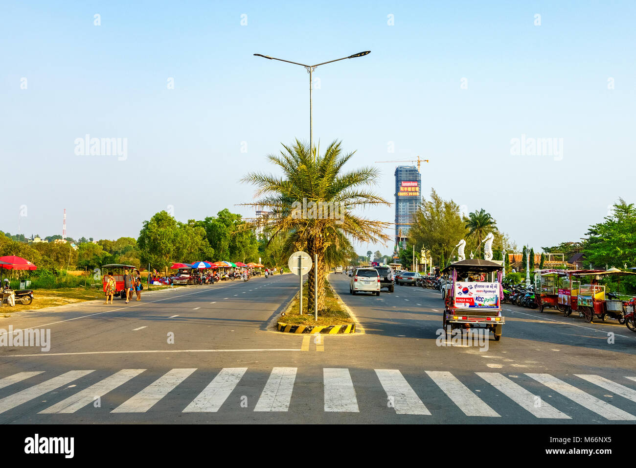 Sunset at Independence beach, Sihanoukville, Cambodia Stock Photo - Alamy