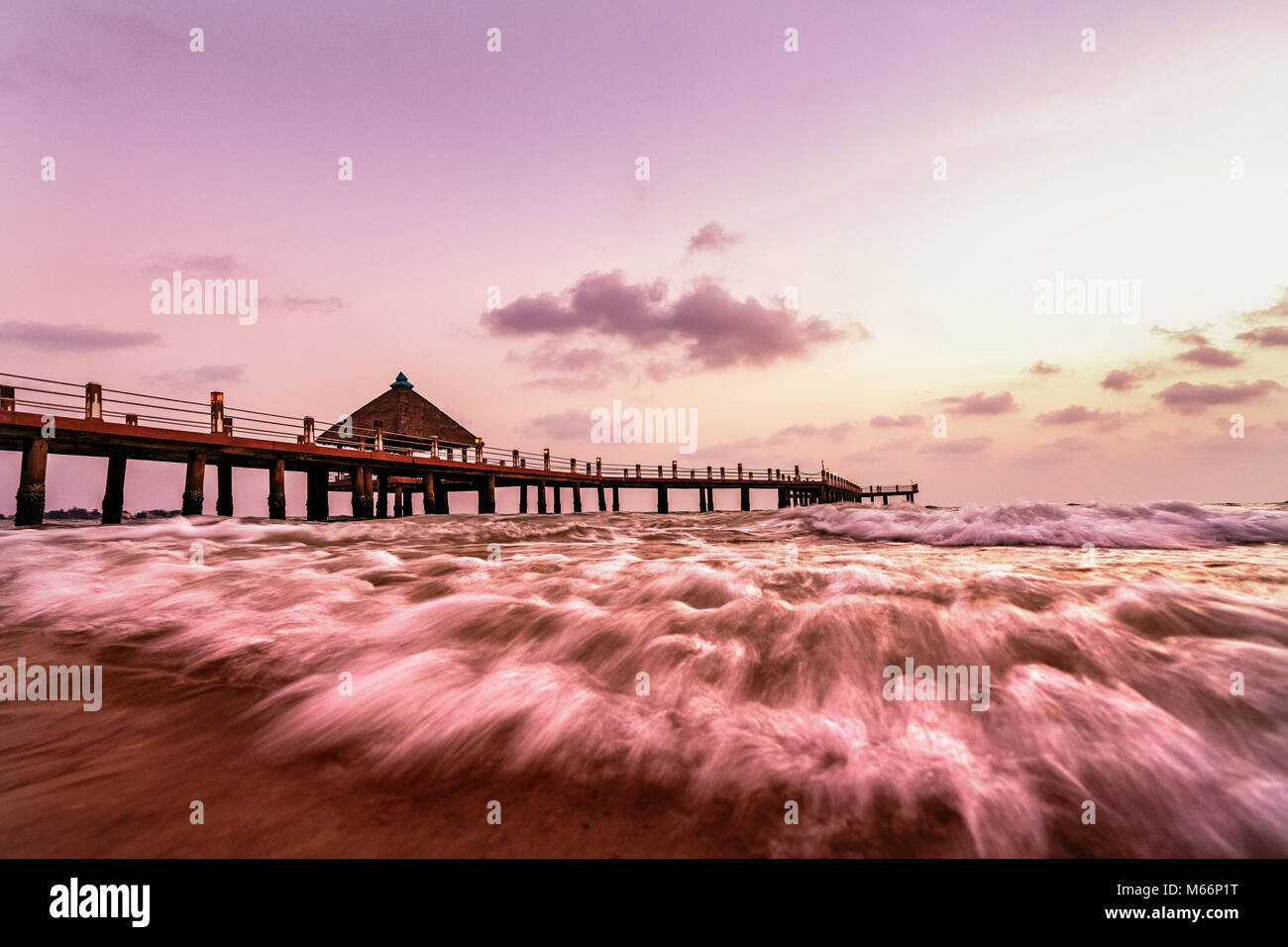 Sunset at Independence beach, Sihanoukville, Cambodia Stock Photo - Alamy