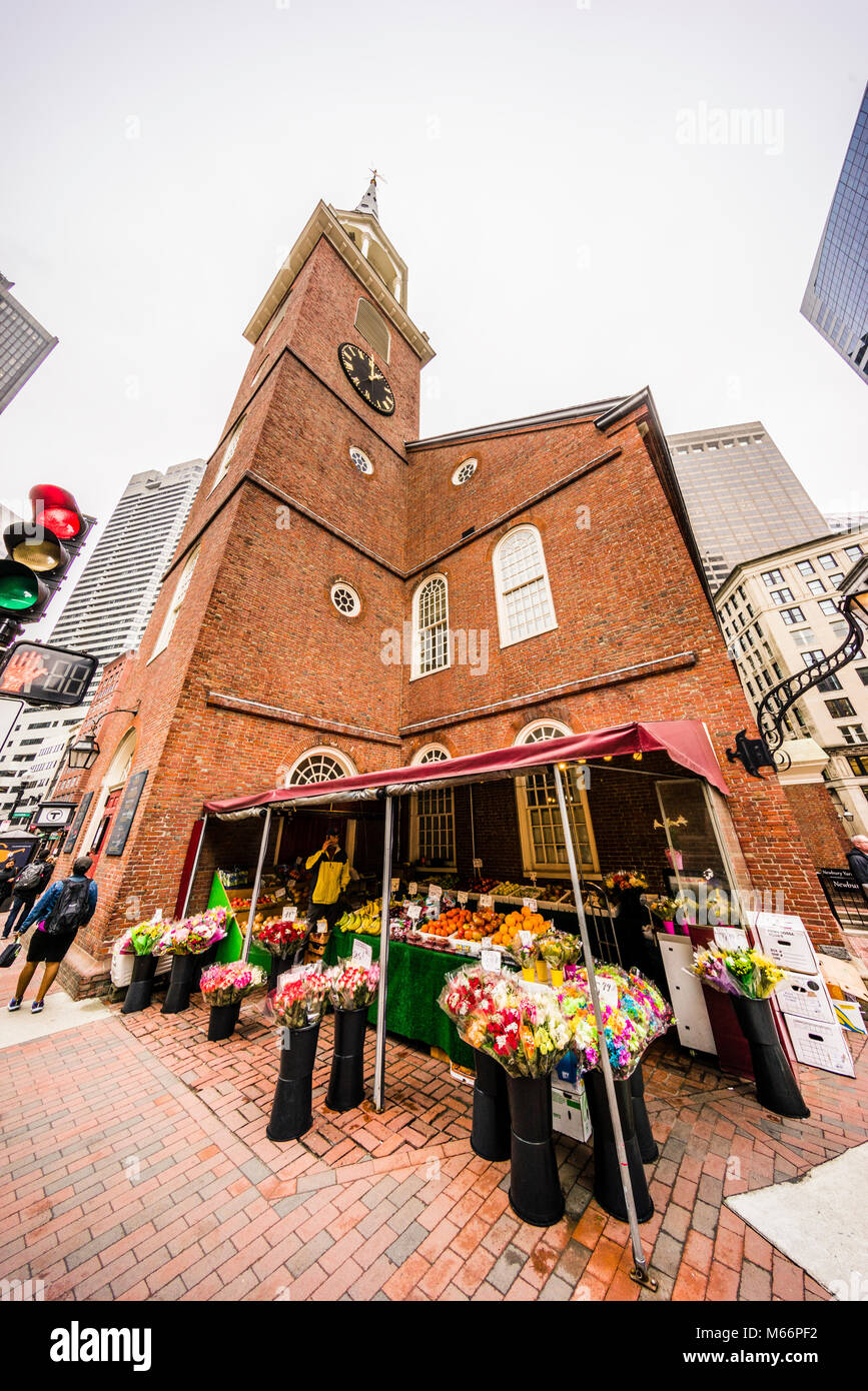 Old South Meeting House Boston, Massachusetts, USA Stock Photo - Alamy
