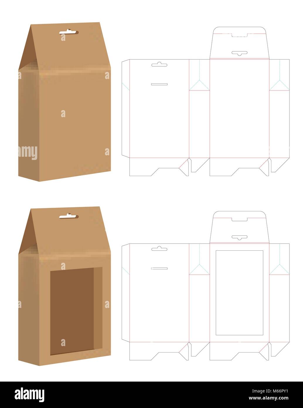 paper bag die cut mock up template vector Stock Vector Image & Art - Alamy