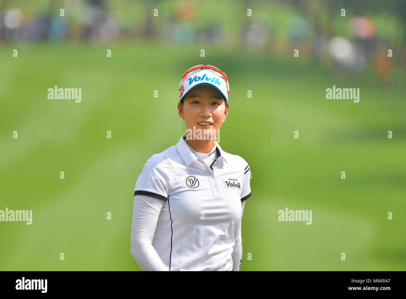 CHONBURI - FEBRUARY 24 : Chella Choi of Republic of Korea in Honda LPGA ...