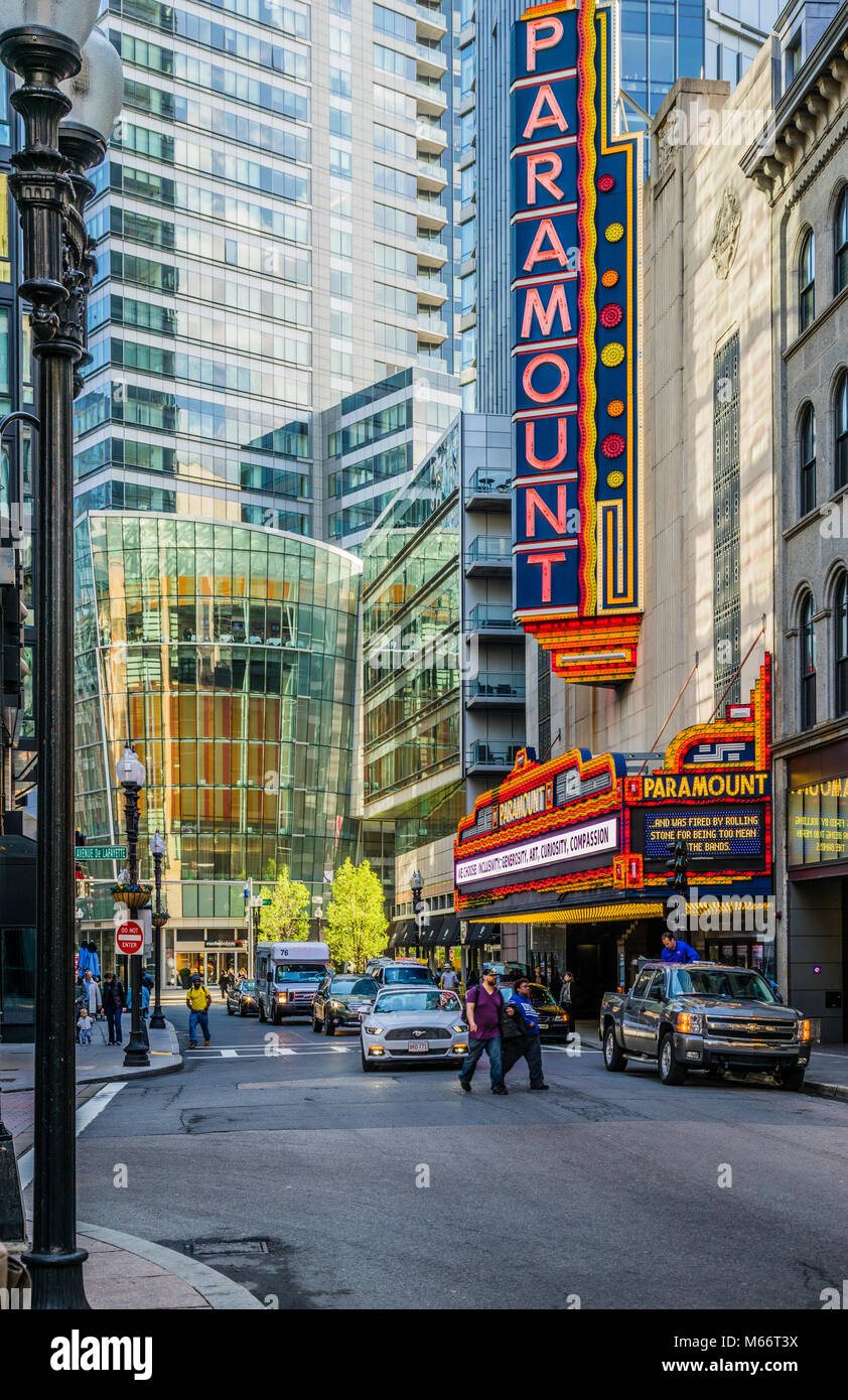 Paramount Theatre Boston, Massachusetts, USA Stock Photo - Alamy