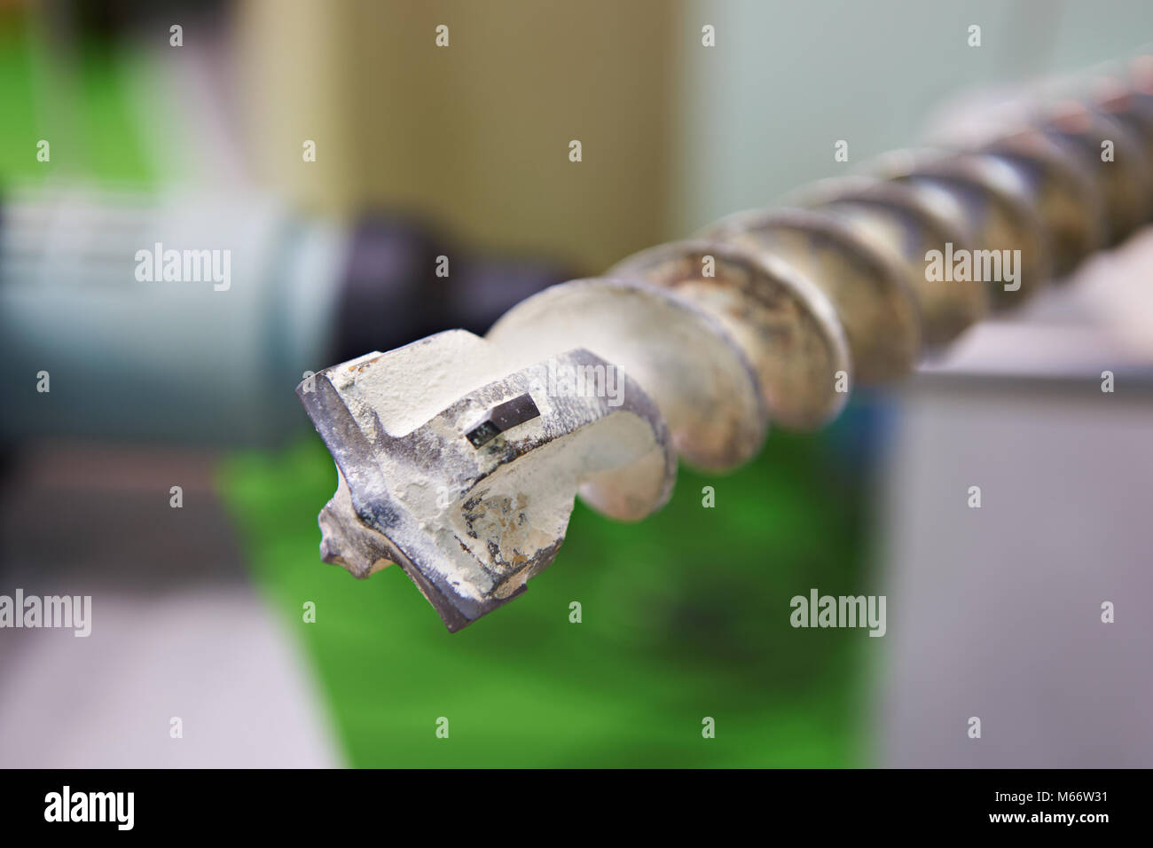 Large drill bit for drilling of concrete Stock Photo - Alamy