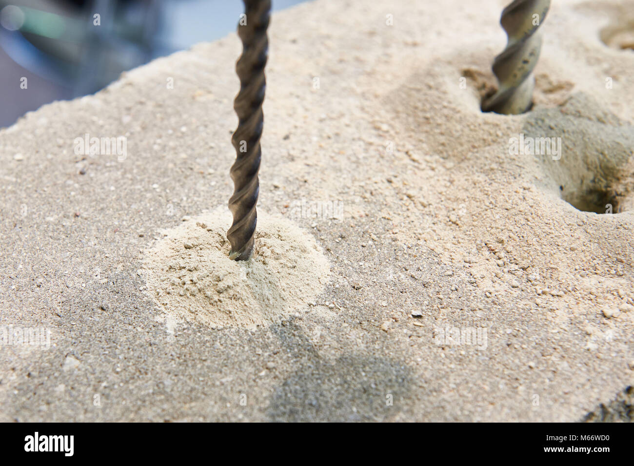 Drill bit for drilling of concrete Stock Photo - Alamy
