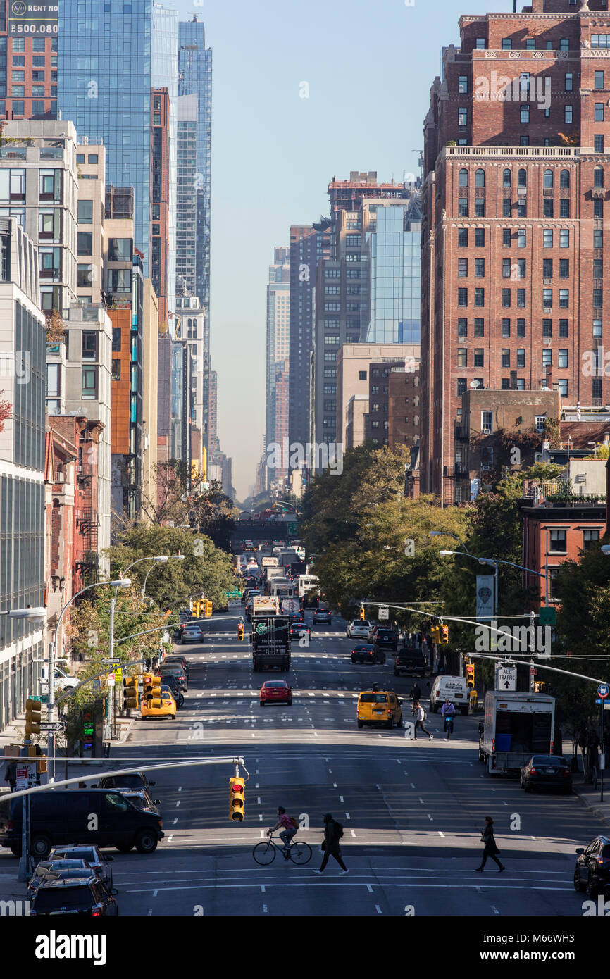 Skyscrapers, View from High Line, Manhattan, New York, USA Stock Photo ...