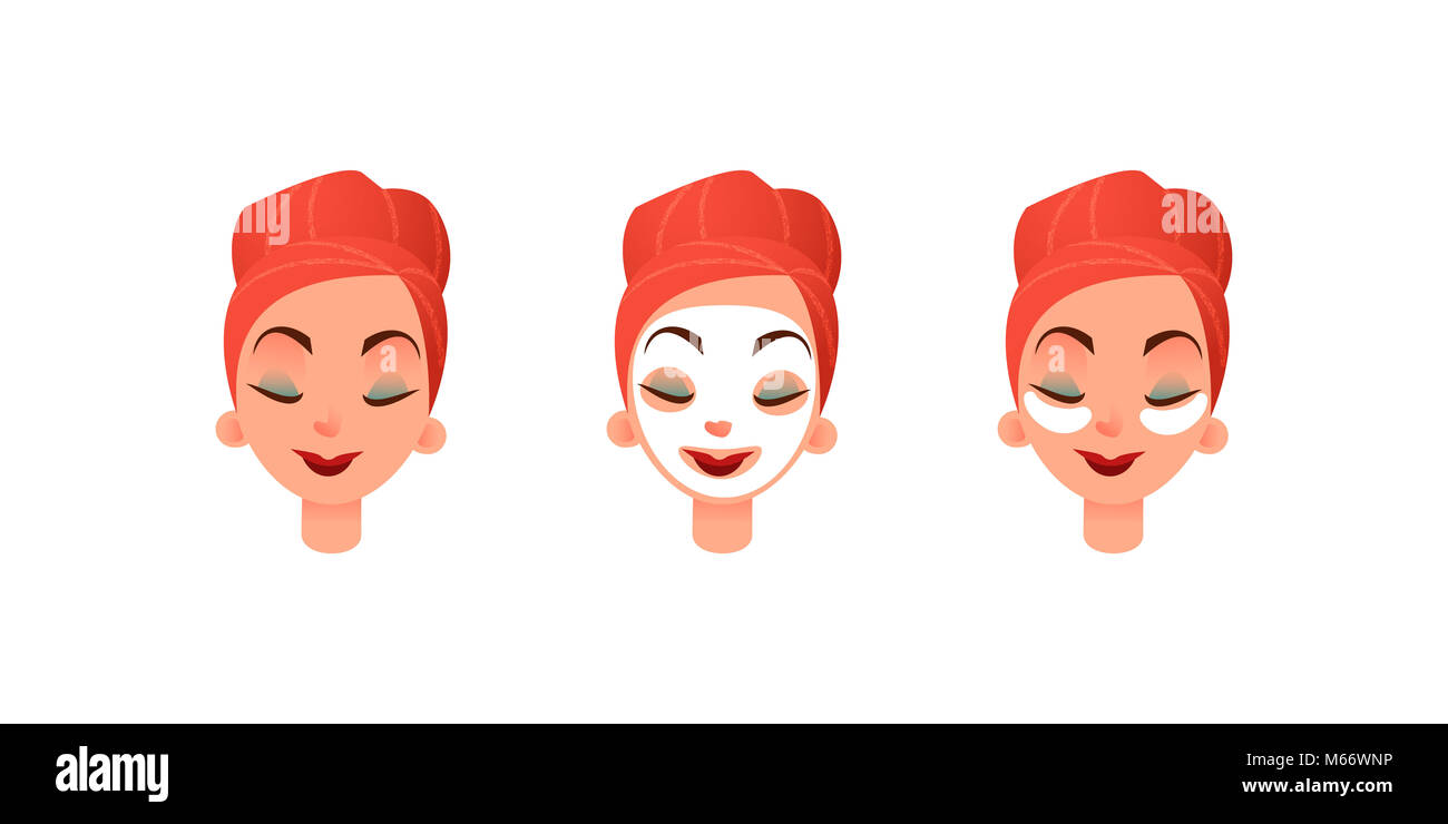 Skin problem beautiful woman Cut Out Stock Images & Pictures - Alamy