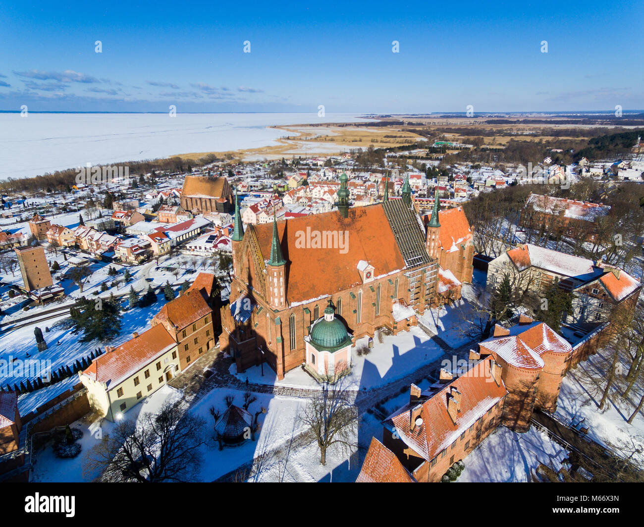 Aerial castle frombork in hi-res stock photography and images - Alamy