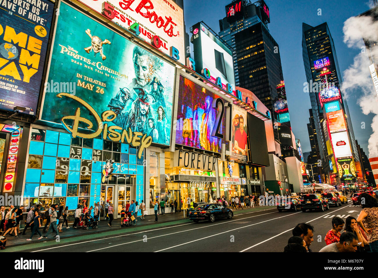Times Square Theater District Manhattan New York, New York, USA Stock ...