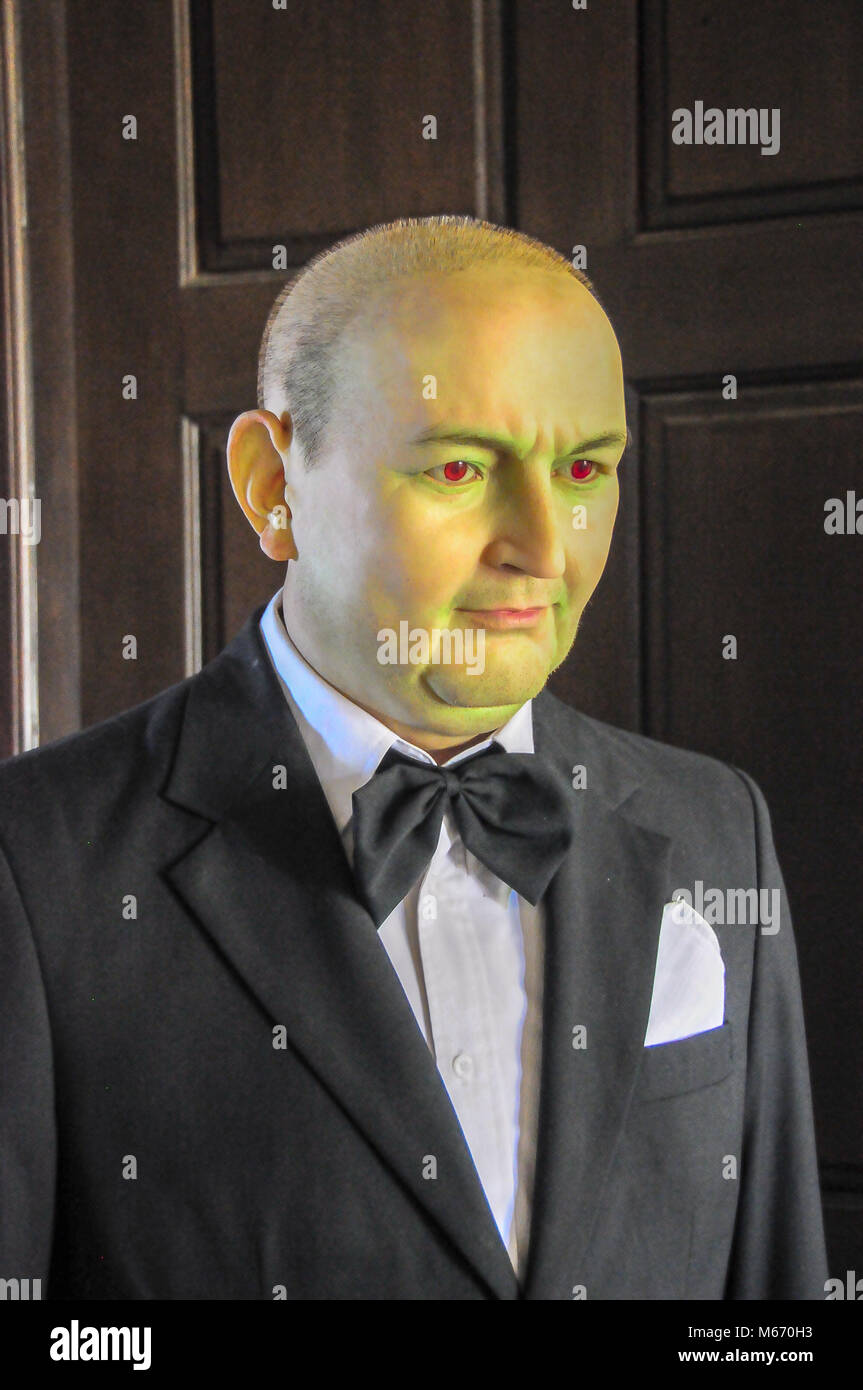 Pyin Oo Lwin, Myanmar - November 18 2014. Lifelike model of British ...