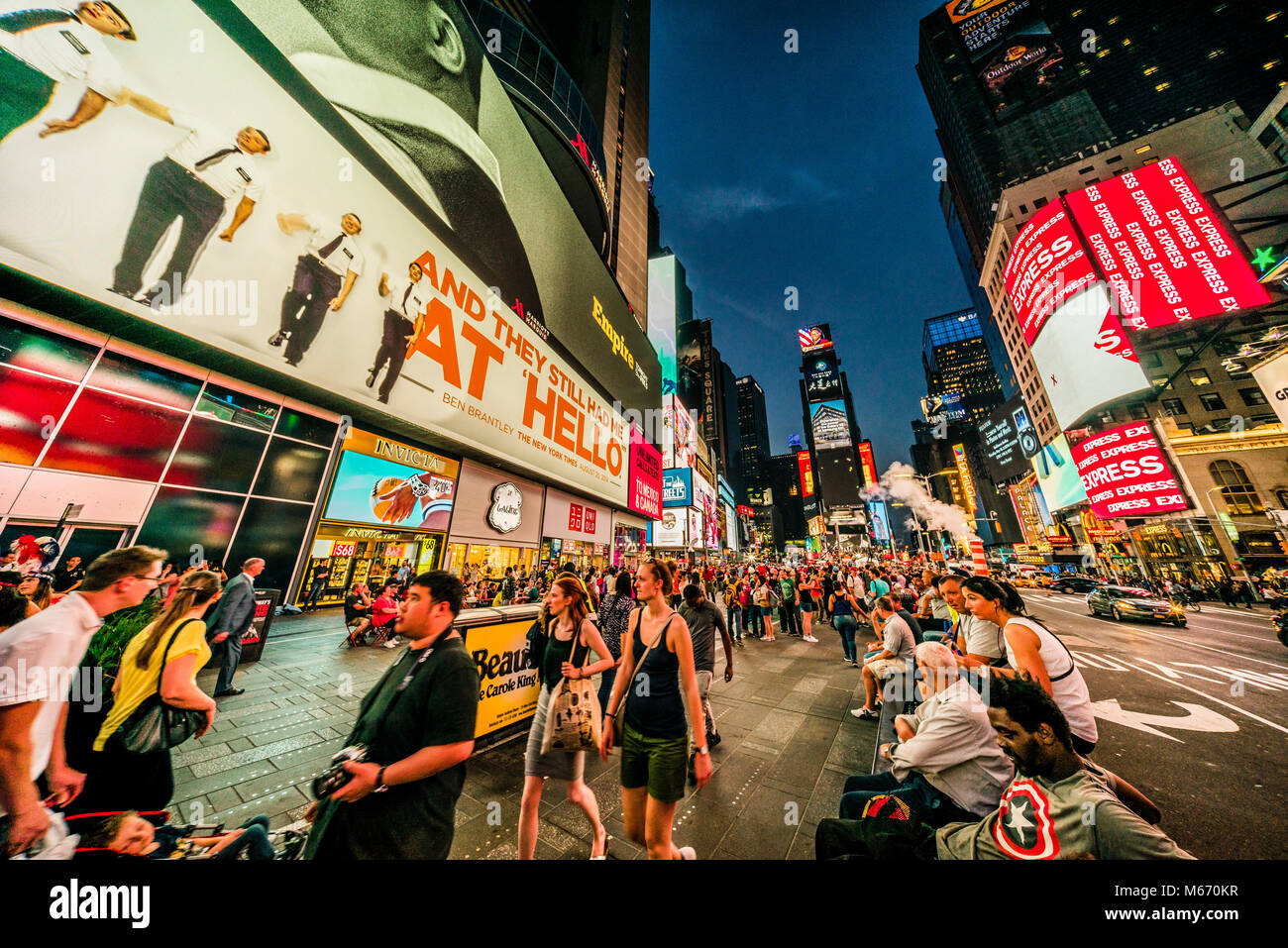 Times Square Theater District Manhattan New York, New York, USA Stock ...