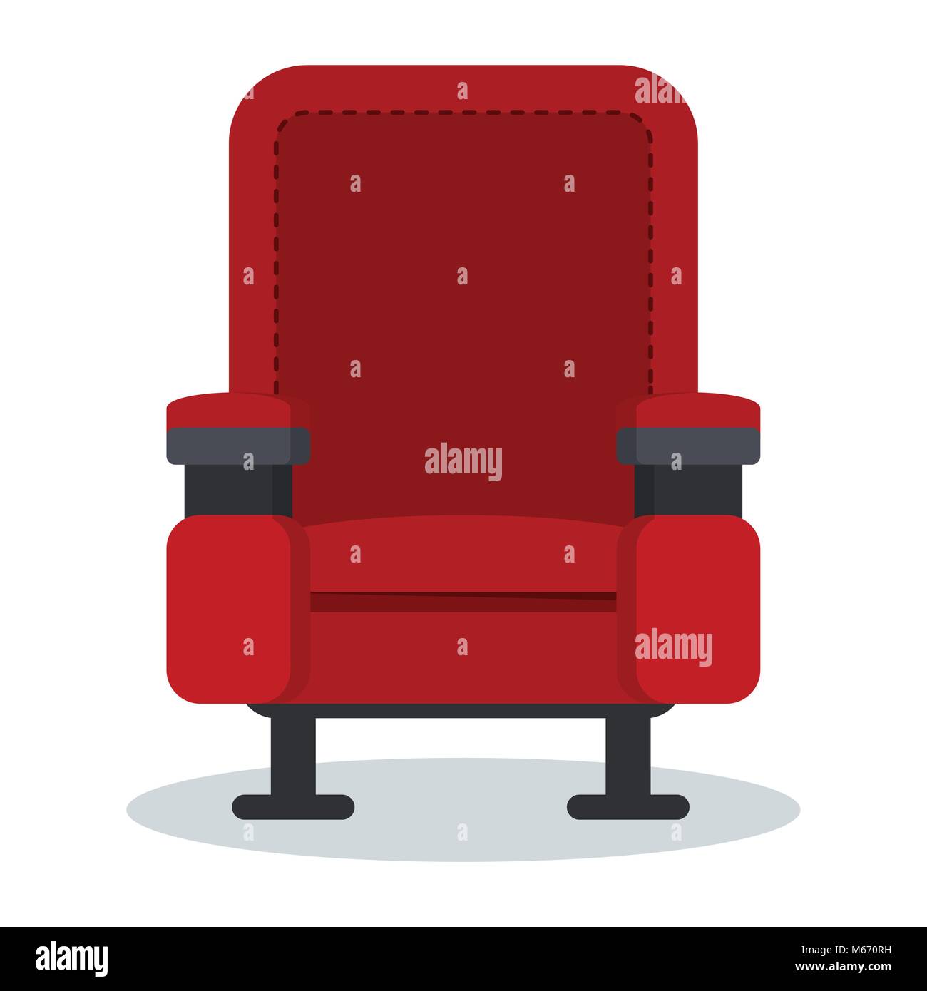 Cinema red seats Cut Out Stock Images & Pictures - Alamy