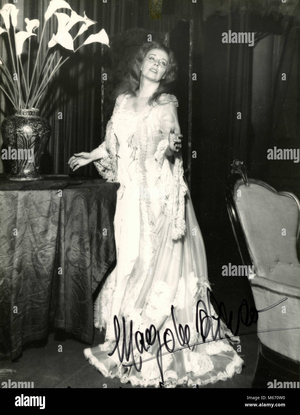 Italian operatic soprano Magda Olivero Stock Photo - Alamy