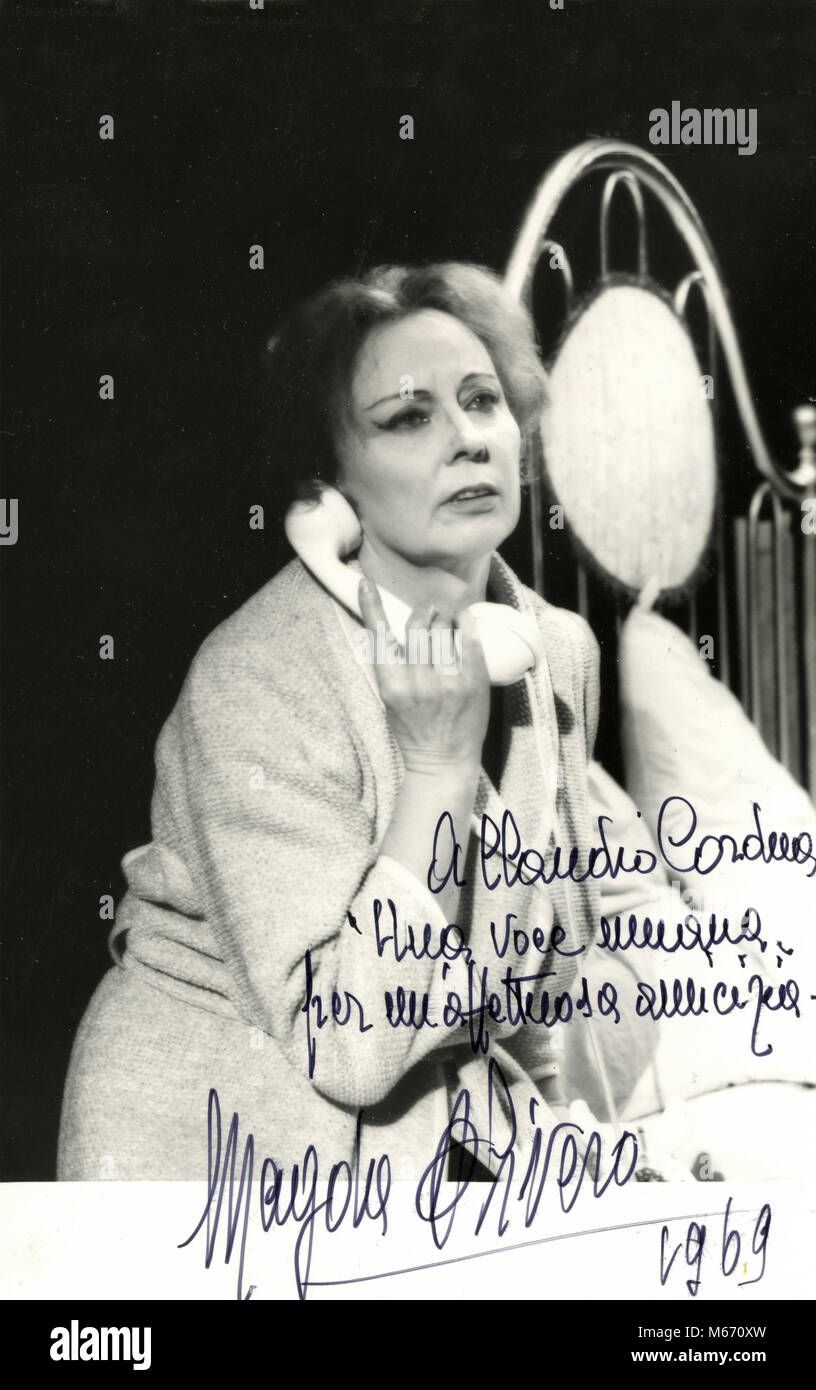 Italian operatic soprano Magda Olivero Stock Photo - Alamy