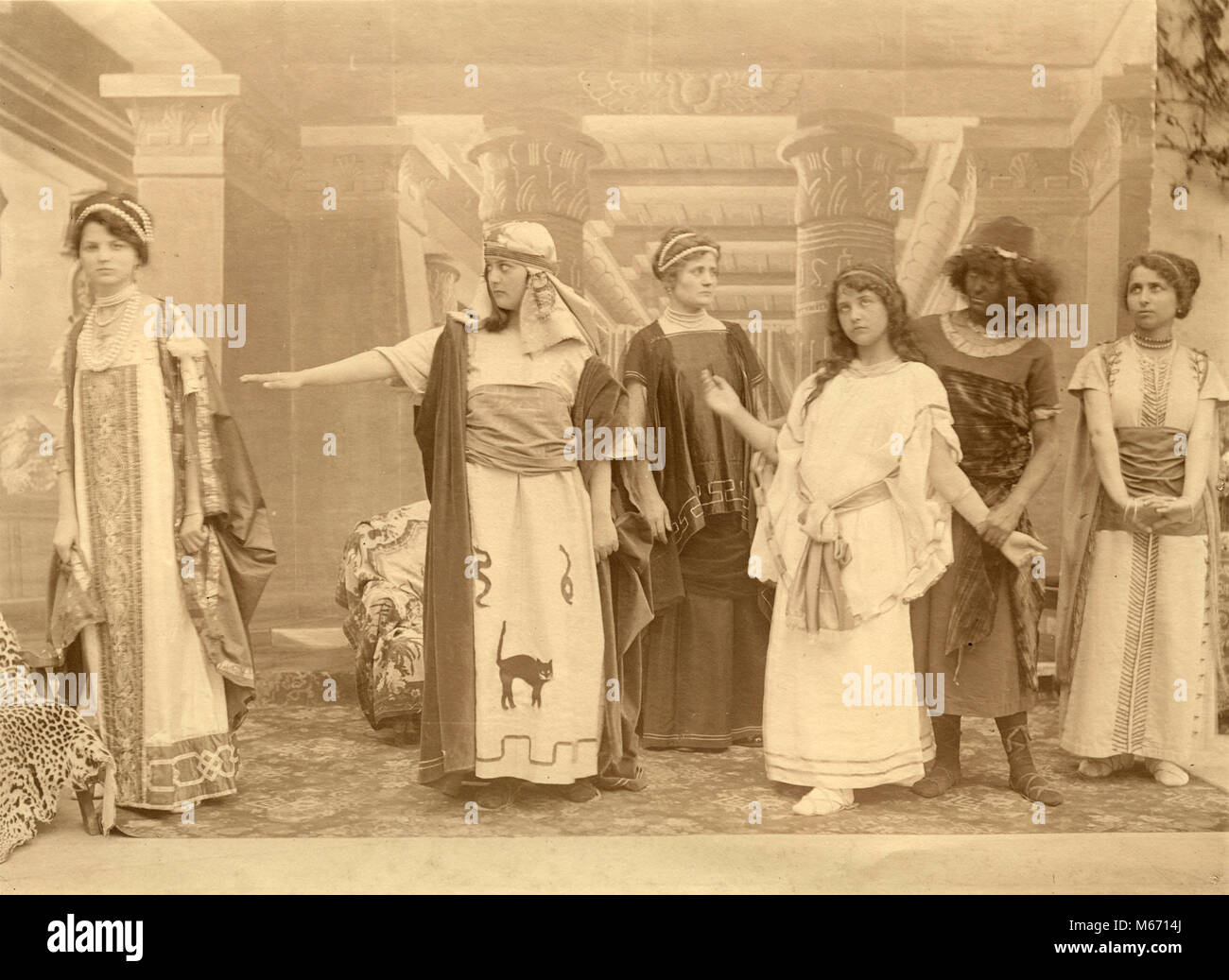 Actors staging at theatre, Italy 1880s Stock Photo - Alamy