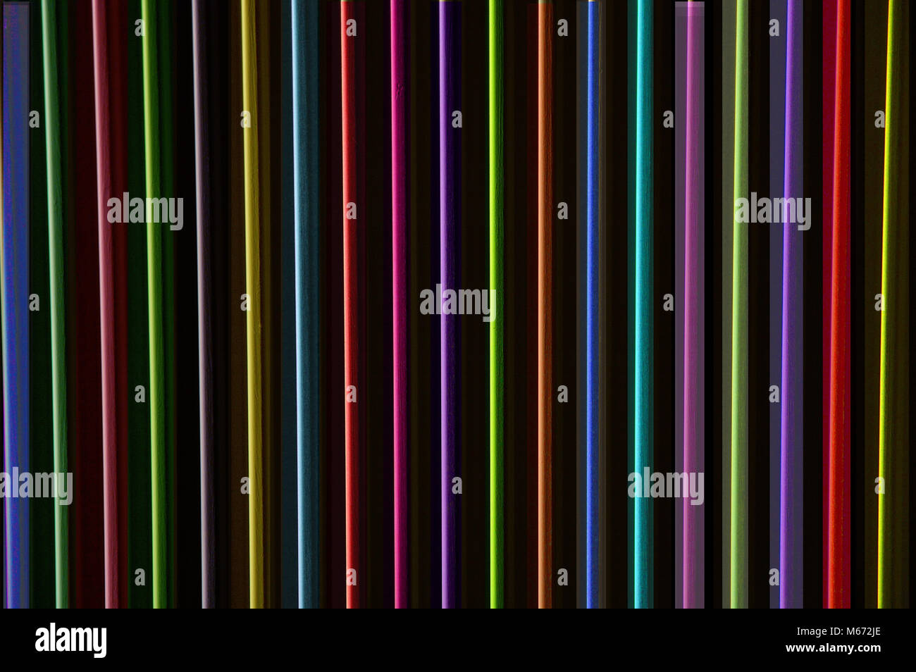 Multi - Coloured and Black Bars Stock Photo - Alamy